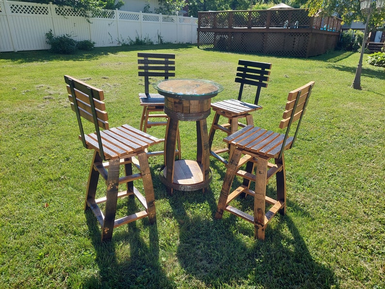Bourbon Barrel Pub Table - Etsy