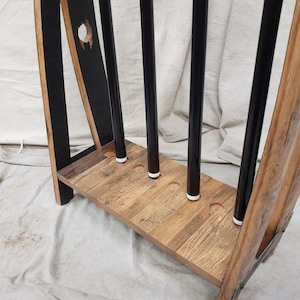 Barrel Stave Billiard/pool Cue Floor Rack - Etsy