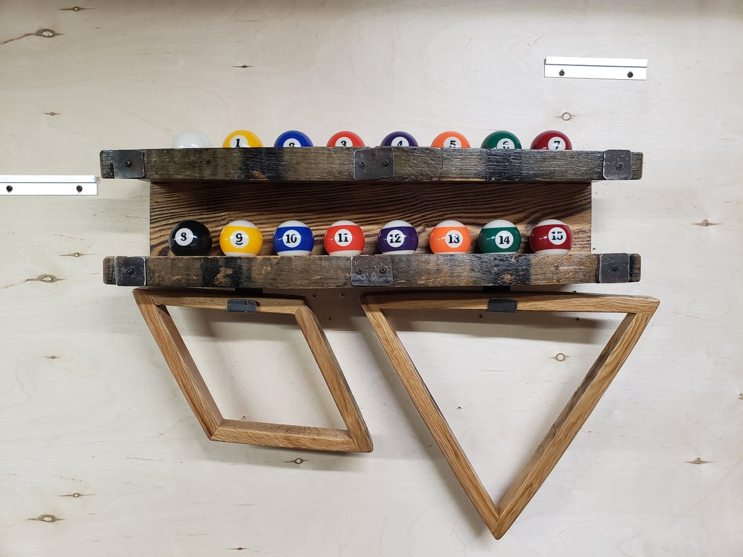Barrel Stave Pool Ball Shelf/billiard Ball Shelf - Etsy