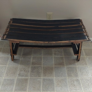 Bourbon Barrel Stave Bench - Etsy