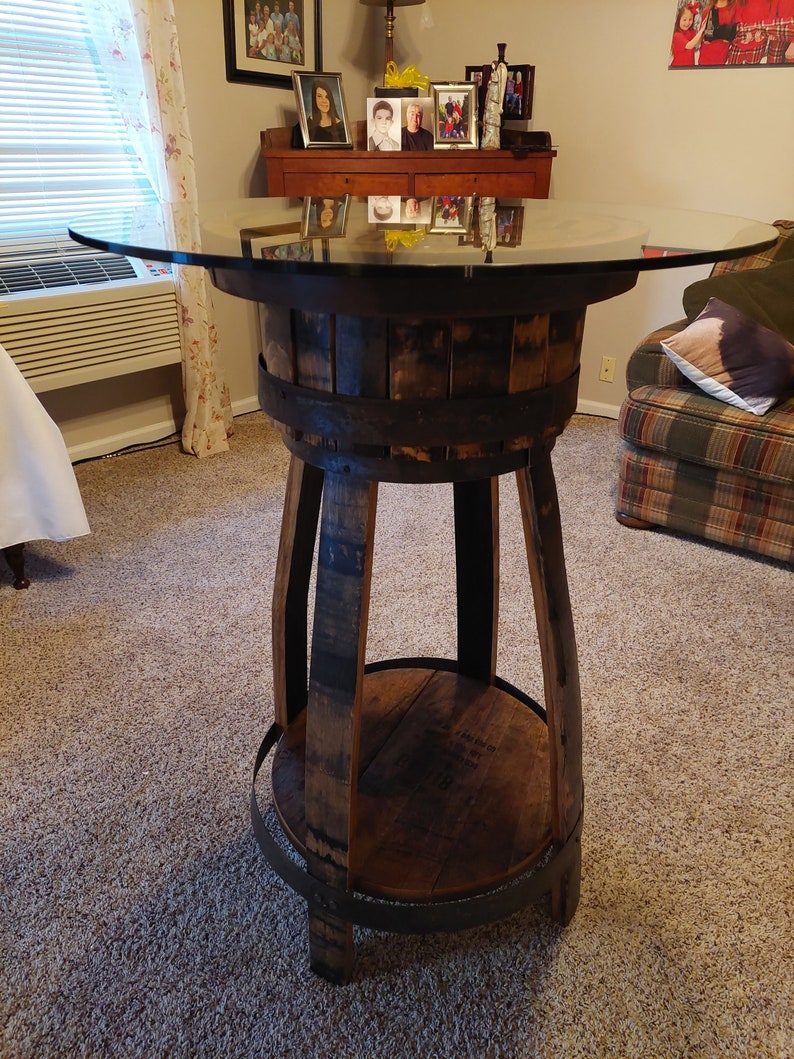 Bourbon Barrel Pub Table - Etsy