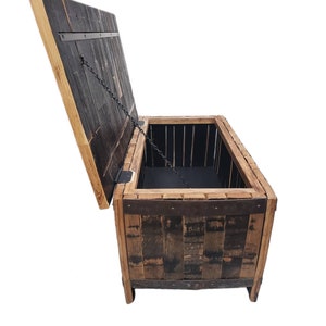 Barrel Stave Storage Bench Chest / Stave Trunk - Etsy