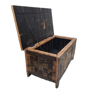 Barrel Stave Storage Bench Chest / Stave Trunk - Etsy