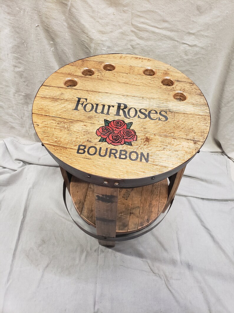 Bourbon Barrel Pool Billiards Cue Rack / Pool Cue Table - Etsy