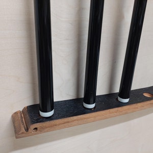 Bourbon Barrel Stave Pool Cue Rack / Billiard Cue Shelf - Etsy