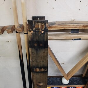 Bourbon Barrel Stave Pool Cue Rack / Billiard Shelf - Etsy