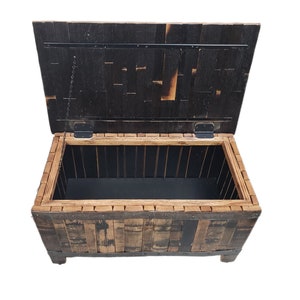 Barrel Stave Storage Bench Chest / Stave Trunk - Etsy