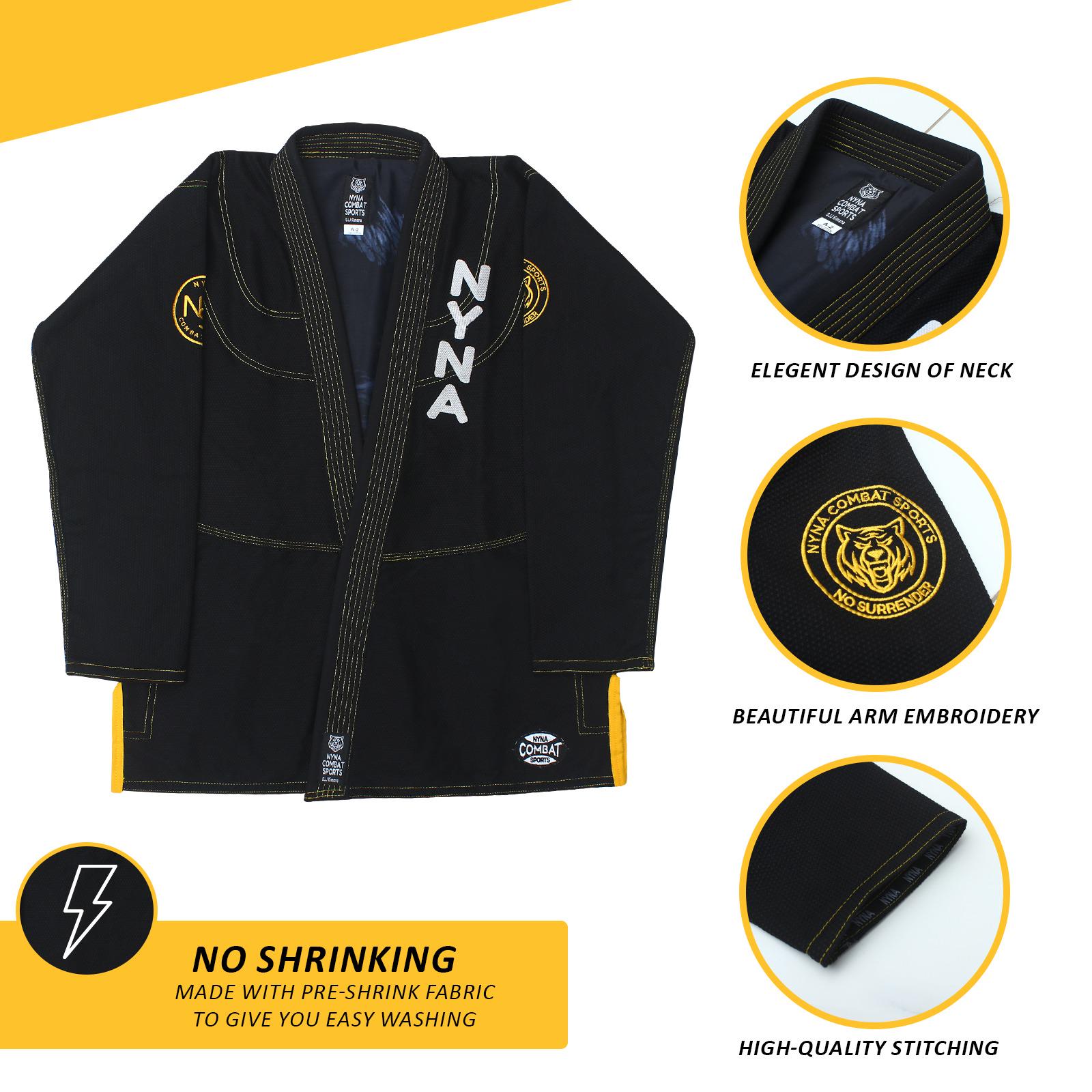 Nyna Brazilian Jiu Jitsu Gi Kimono for Men Women BJJ Gi Cotton 450g ...