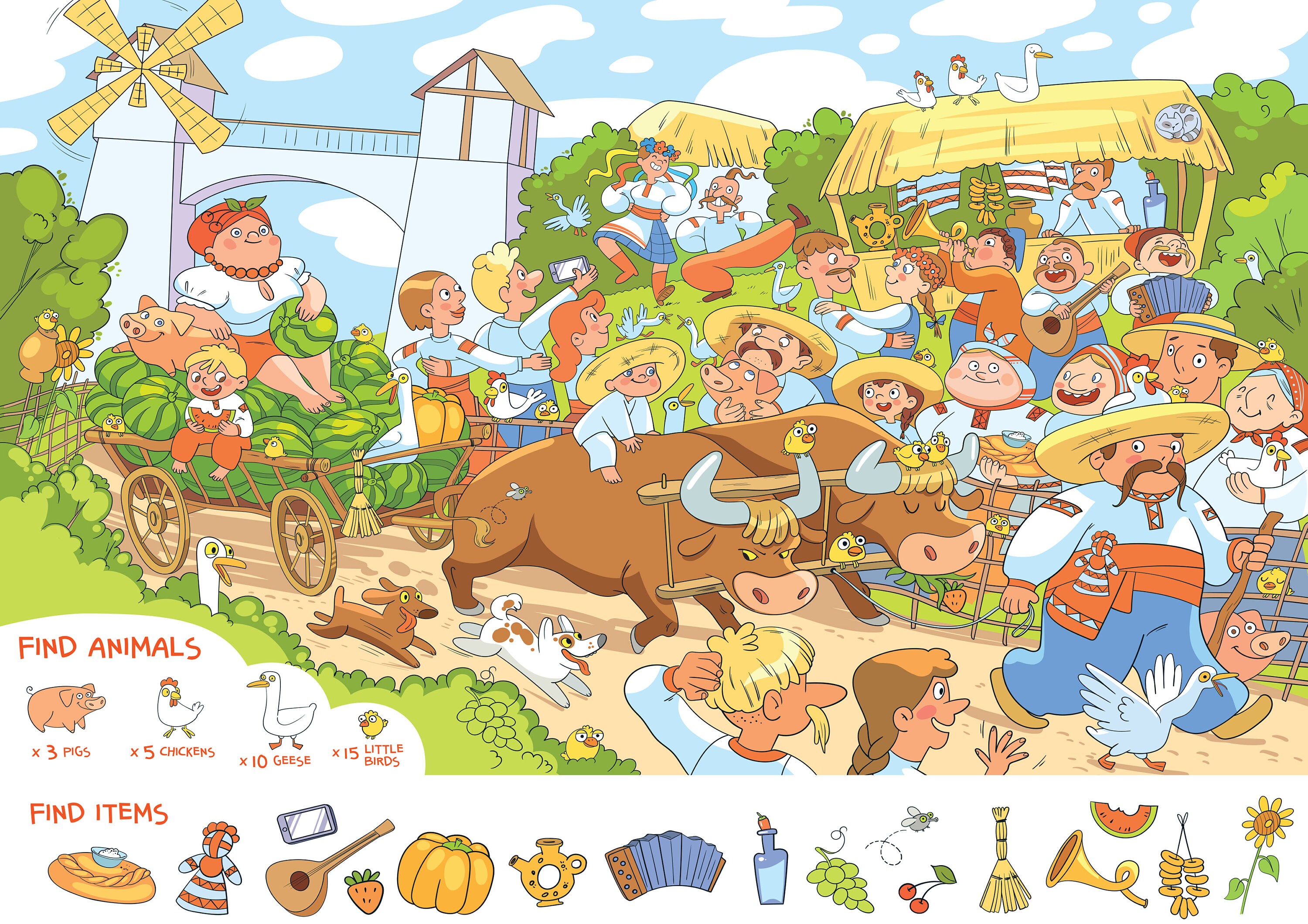 Find the Hidden Object. Activity Pages for Kids. Set of 5 - Etsy Australia