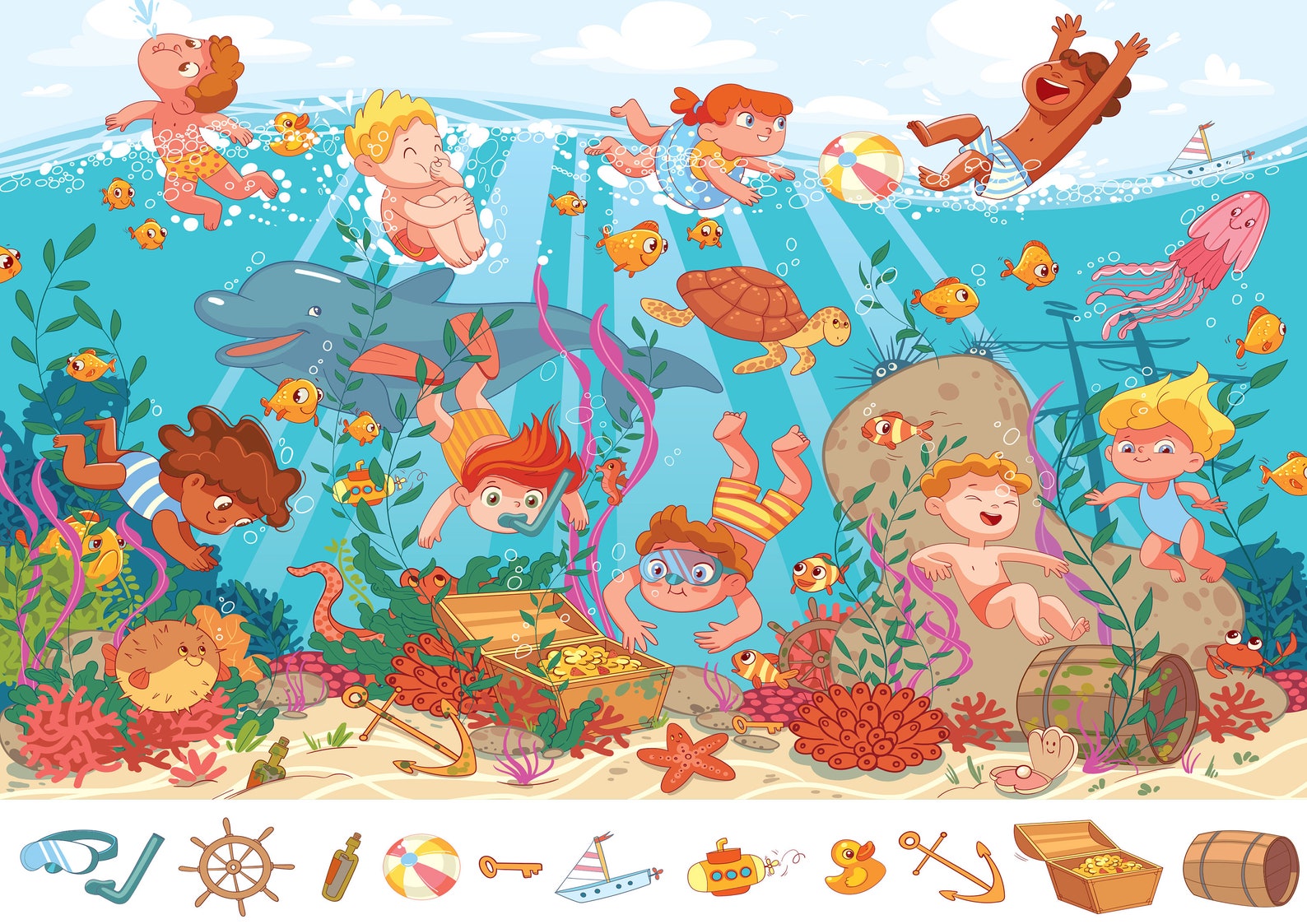 Find the Hidden Object. Activity Pages for Kids. Set of 5 - Etsy