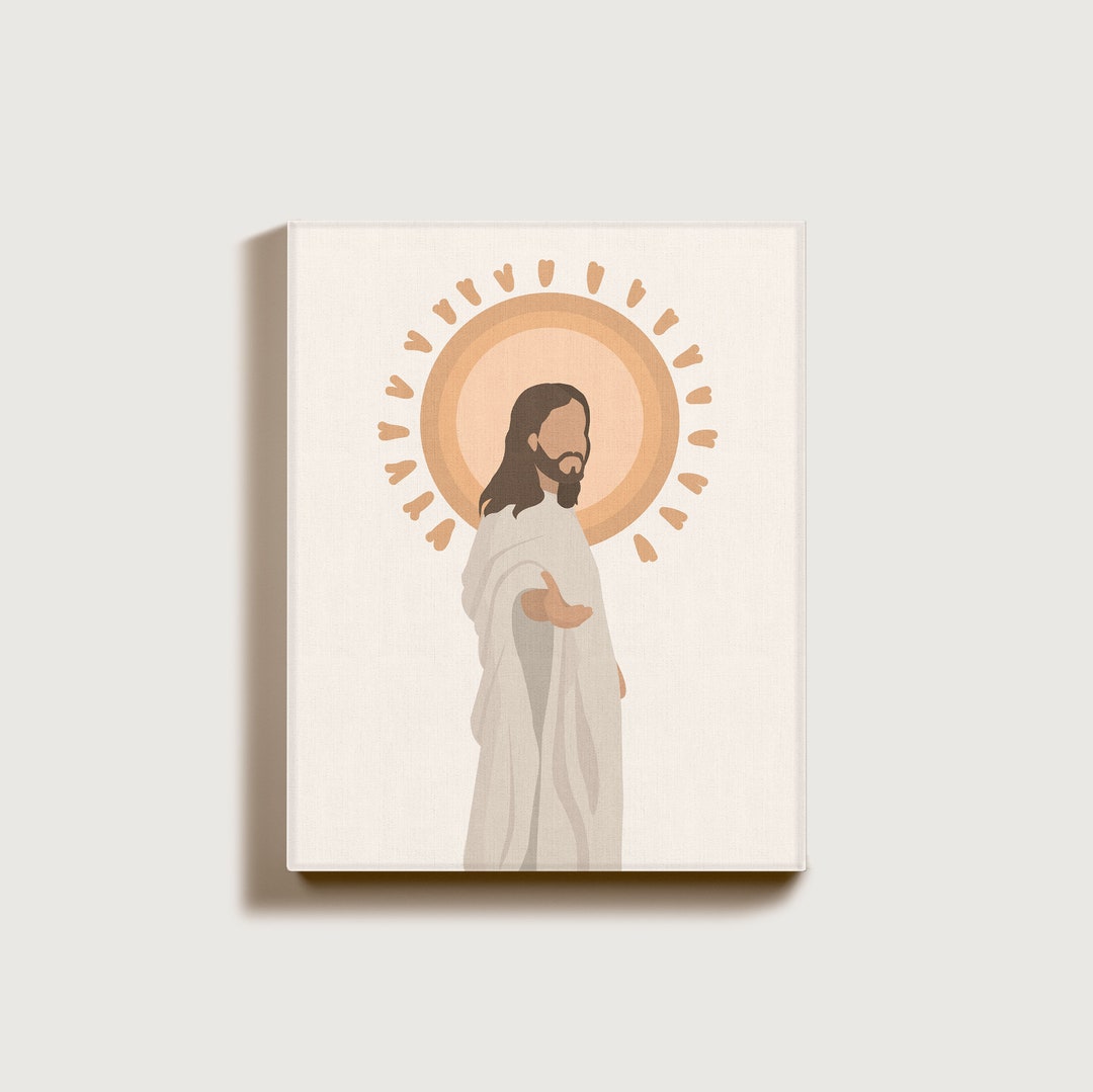 Christ's Hand Outreached | Physical Artwork | Framed or Unframed Canvas ...