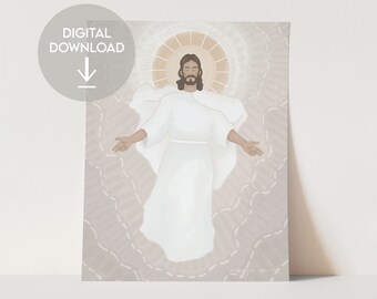 Second Coming of Jesus Christ Art Judgement Day Art Christian Bible ...