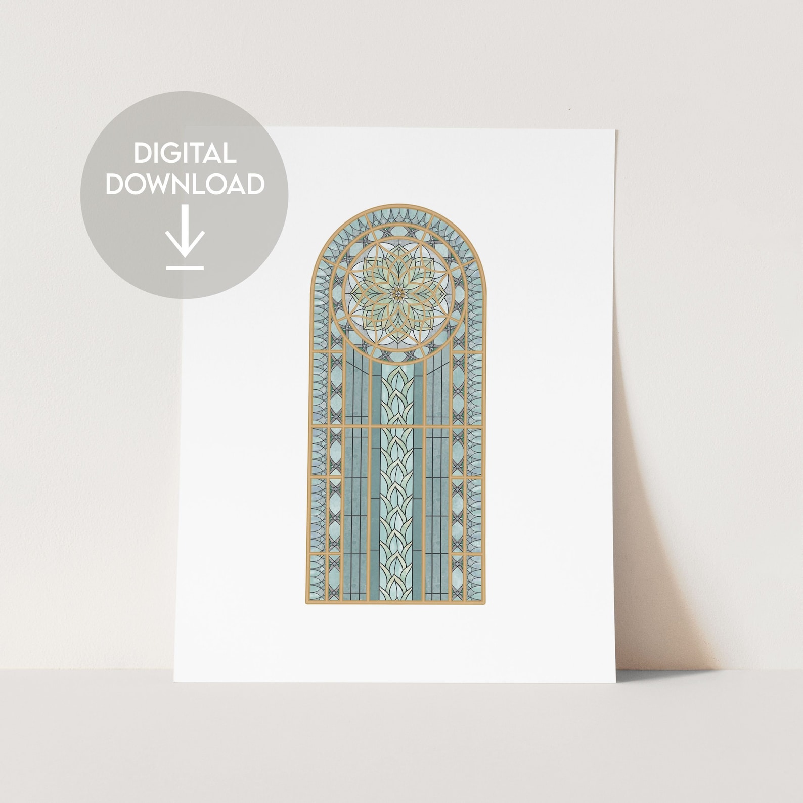 Gilbert Arizona Temple Window - Digital Download - Etsy