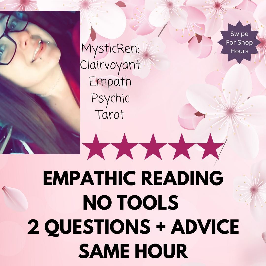 2 Question Empathic Reading | No Tools | Psychic Readings | SAME HOUR ...