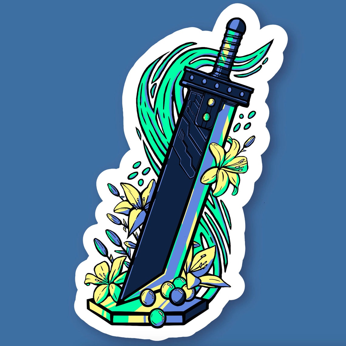 Buster Sword Sticker | Final Fantasy | Final Fantasy IIV Rebirth - Etsy