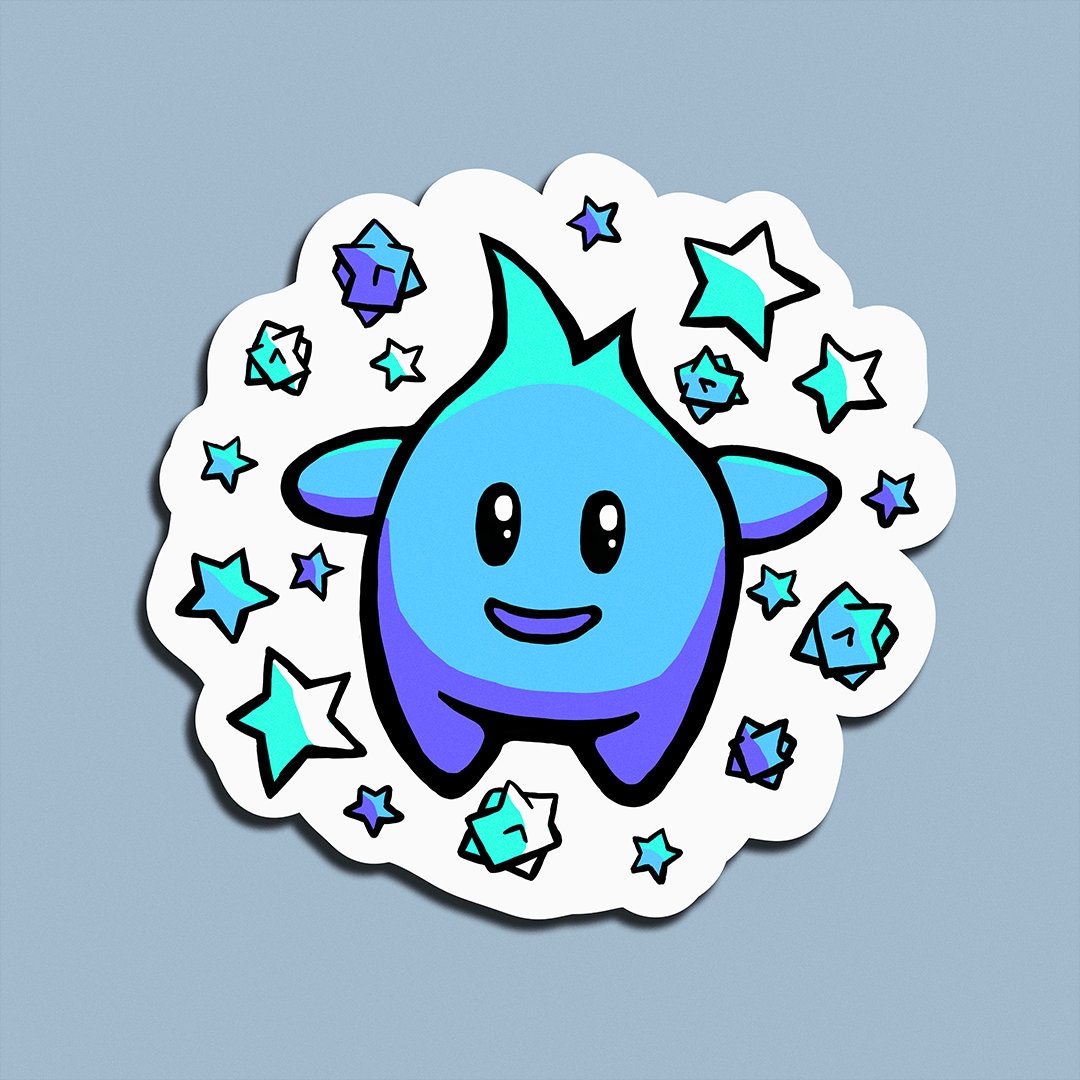 Lumalee Sticker the Super Mario Bros. Movie Sticker Super Mario Galaxy ...