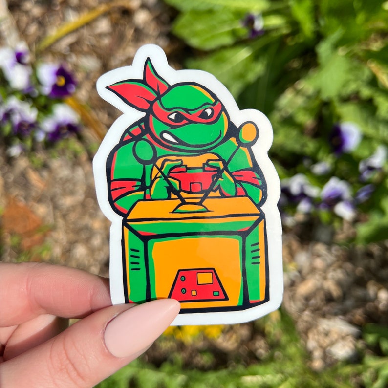 Raphael Sticker | Teenage Mutant Ninja Turtle Sticker - Etsy