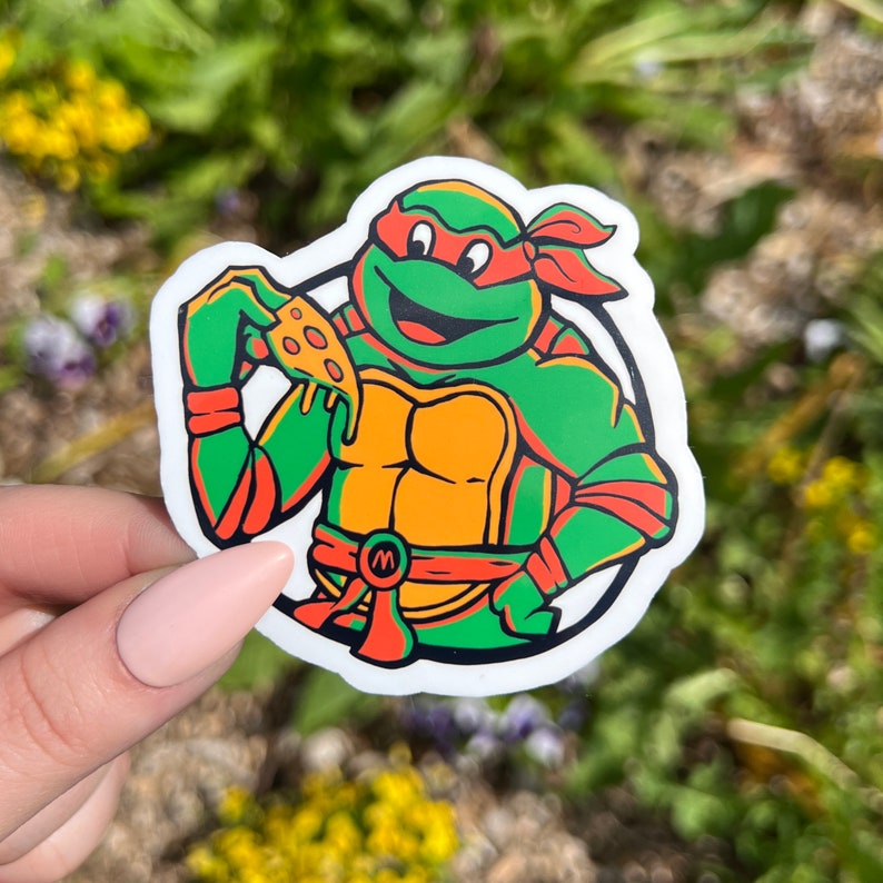Michelangelo Sticker | Teenage Mutant Ninja Turtle Sticker - Etsy