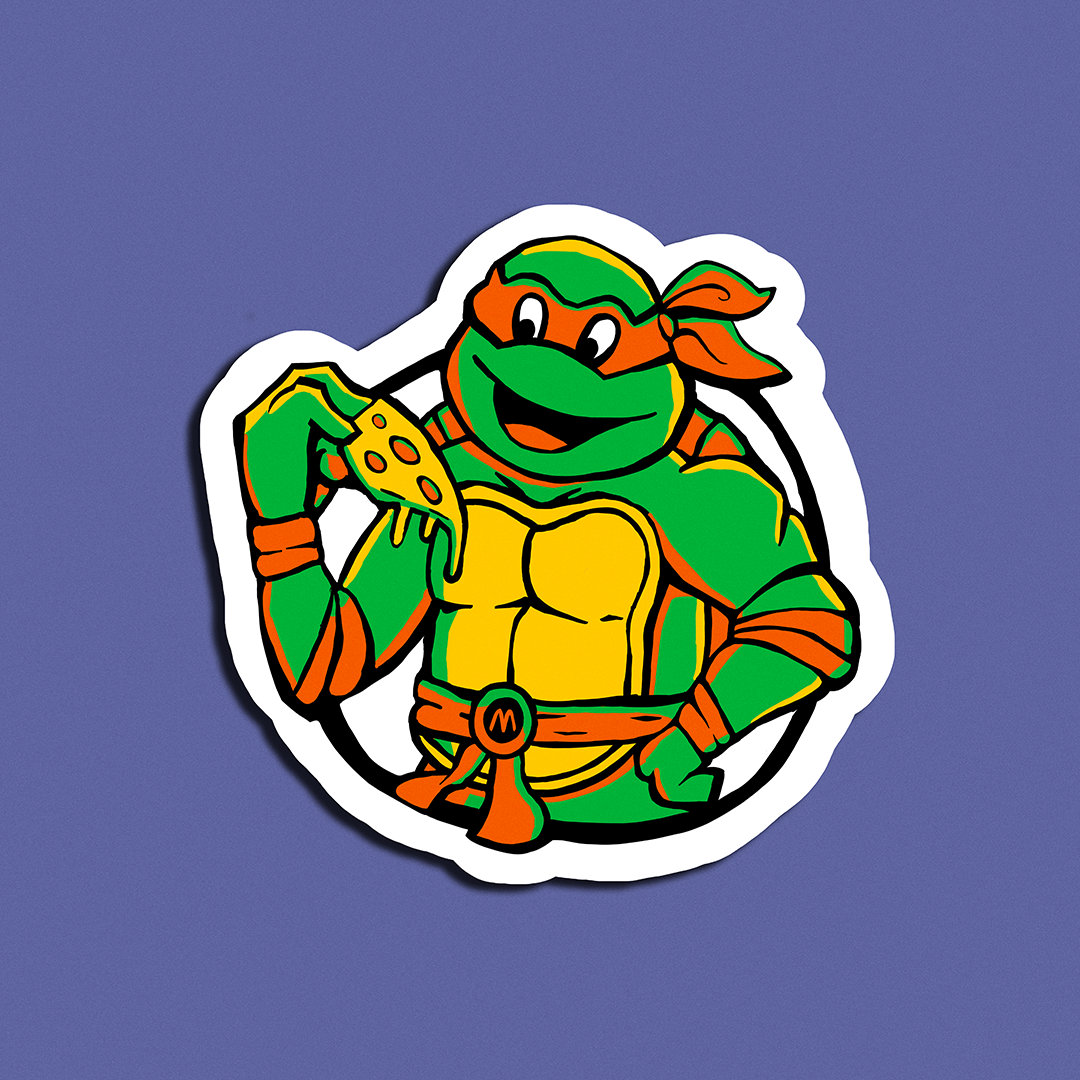 Michelangelo Sticker | Teenage Mutant Ninja Turtle Sticker - Etsy
