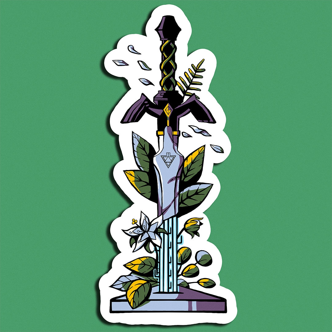 The Master Sword Sticker | Legend of Zelda Sticker - Etsy