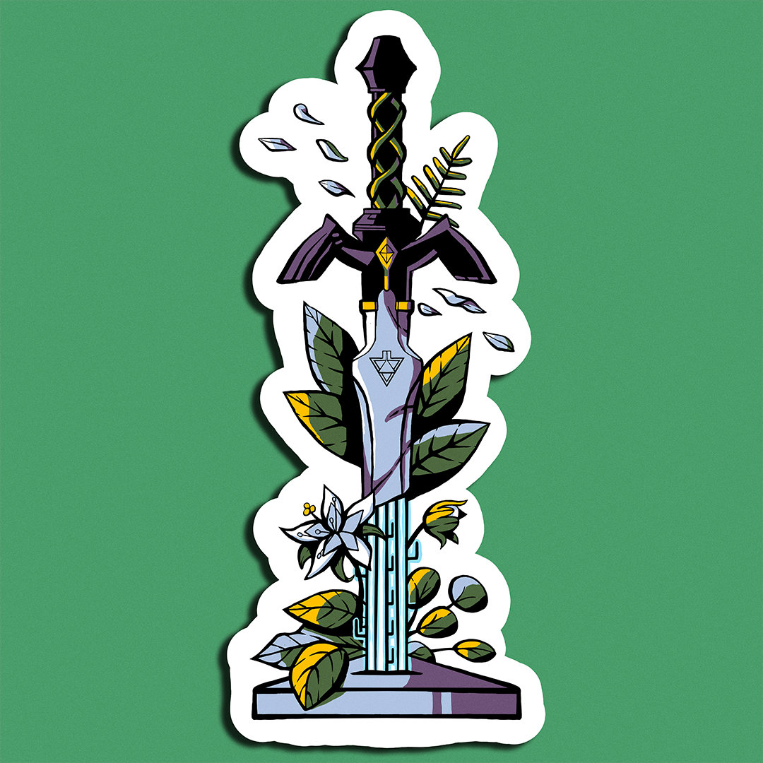 The Master Sword Sticker | Legend of Zelda Sticker - Etsy