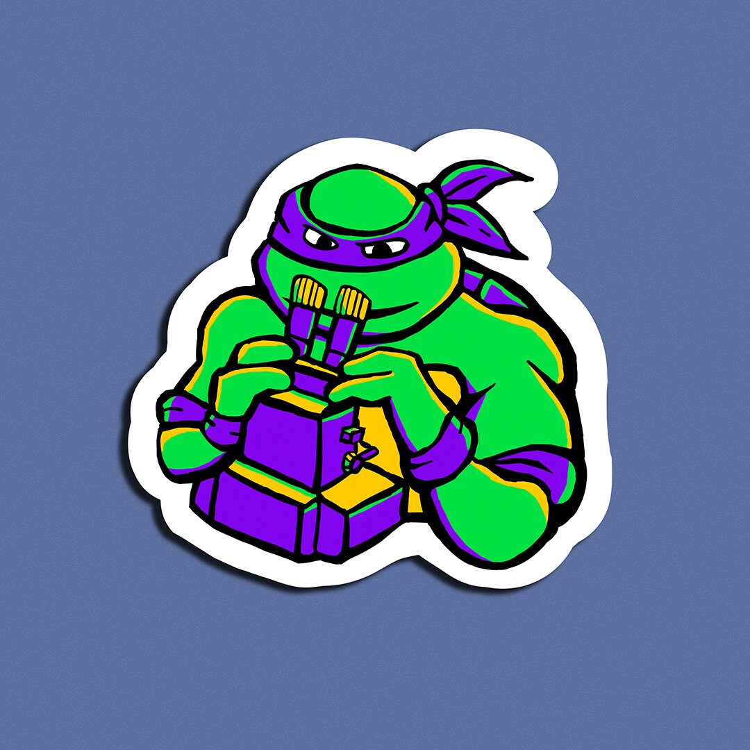 Donatello Sticker | Teenage Mutant Ninja Turtle Sticker - Etsy