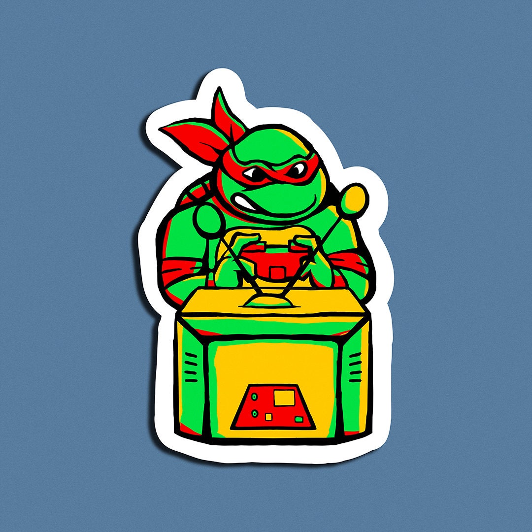 Raphael Sticker | Teenage Mutant Ninja Turtle Sticker - Etsy