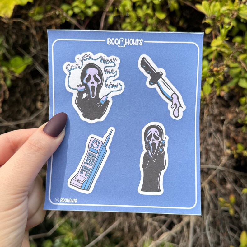 Scream Movie Sticker Pack | Scary Movie Stickers | Ghostface Stickers ...