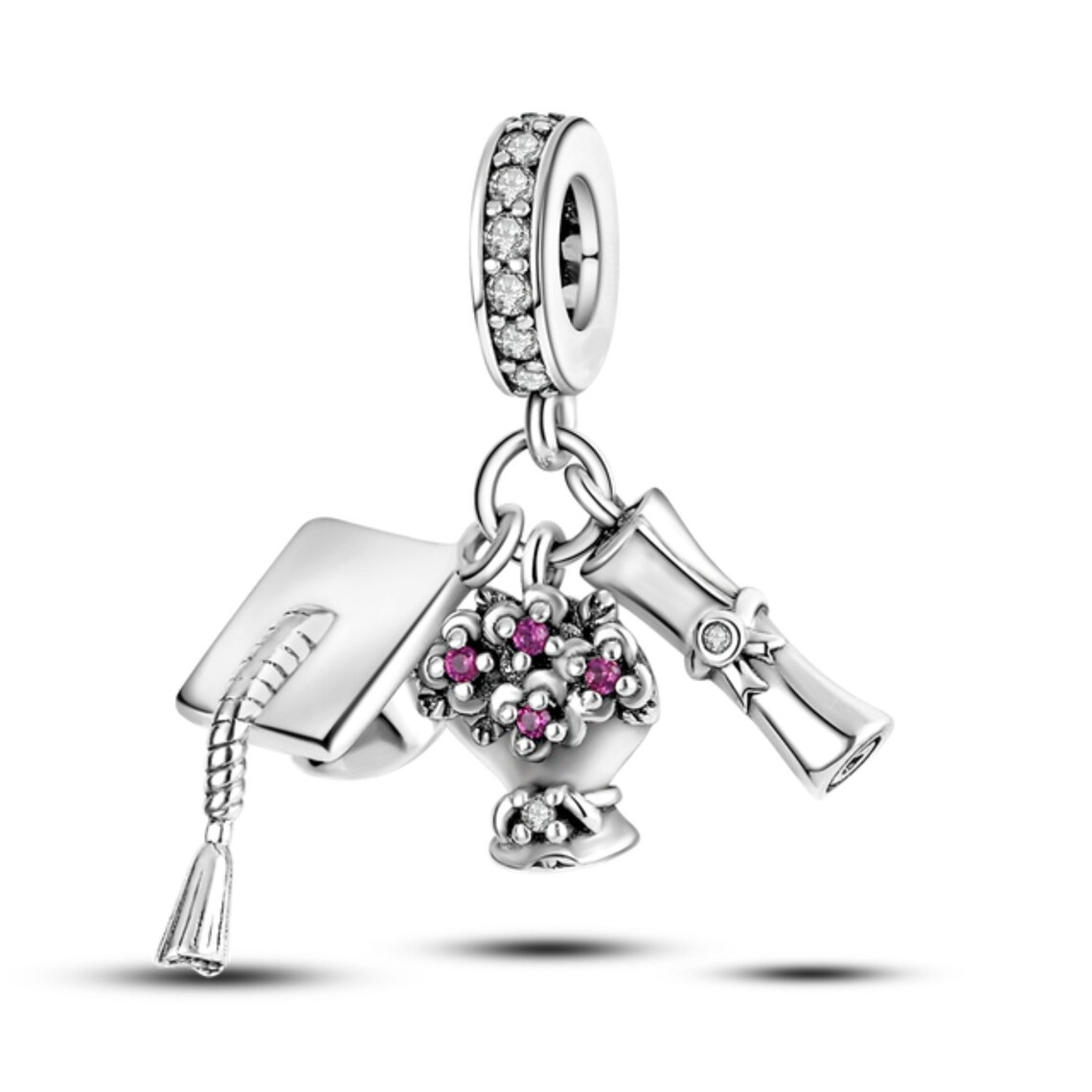 Graduation Charm Fit for Pandora Bracelet 925 Sterling Silver - Etsy