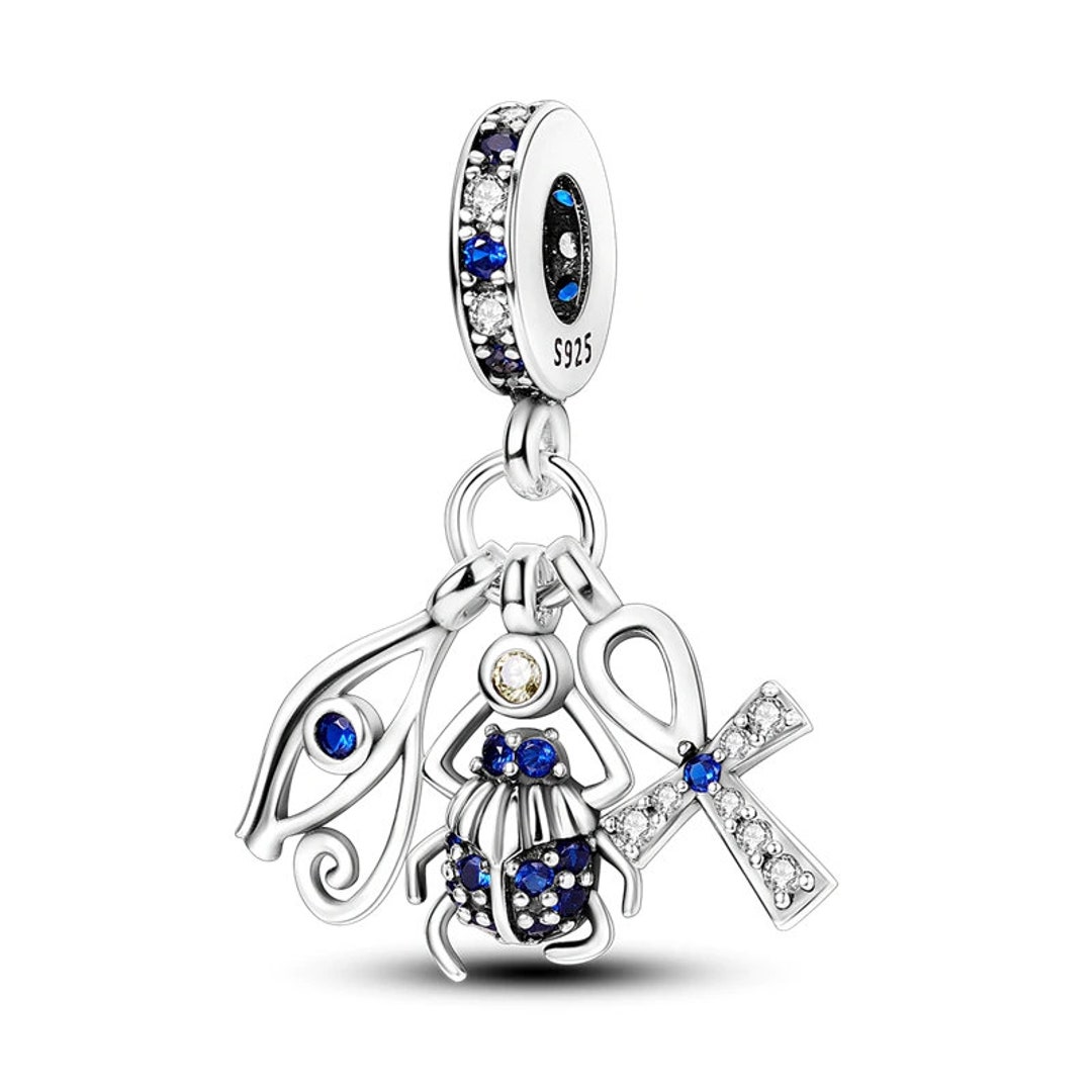 Protection Charm Egyptian Fit for Silver Bracelet 925 Sterling Silver ...