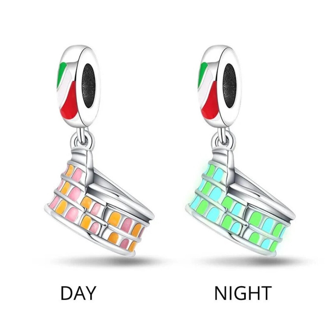 Colosseum Charm, Iconic Building Fit for Silver Bracelet 925 Sterling ...