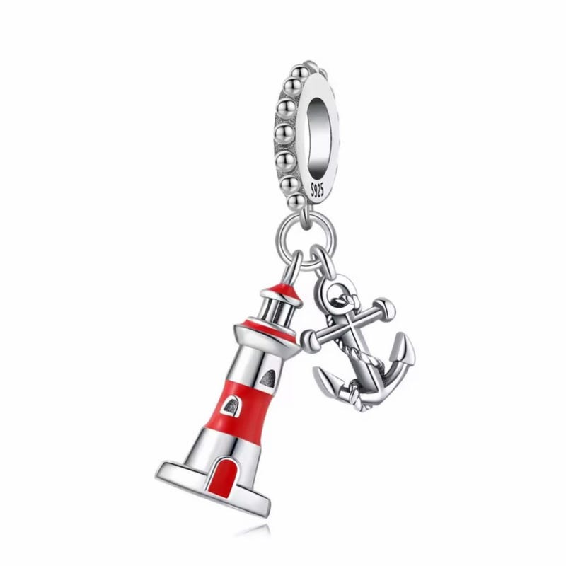 Lighthouse Charm - Etsy