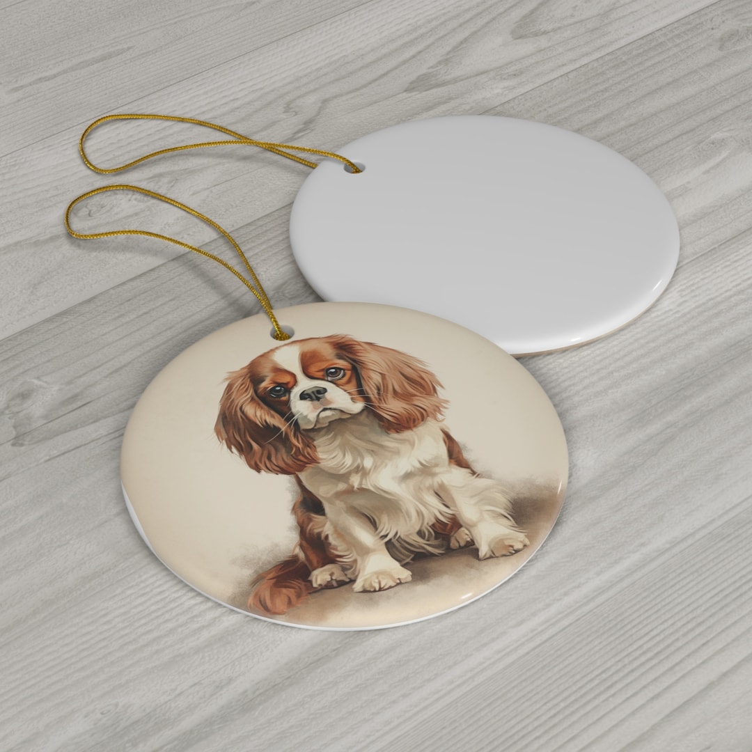 Cavalier King Charles Spaniel Christmas Ornament, Dog Lover Ornament ...