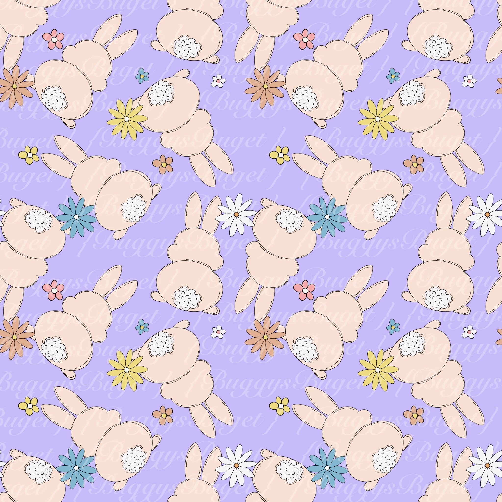 BUNNY BUTTS Seamless File Multiple Backgrounds - Etsy