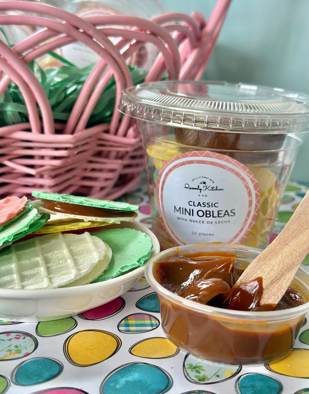 Mini Obleas (thin and Crispy Round-shaped Wafers) Each Cup Includes 24 ...