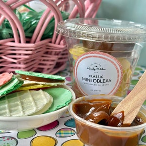 Mini Obleas (thin and Crispy Round-shaped Wafers) Each Cup Includes 24 ...