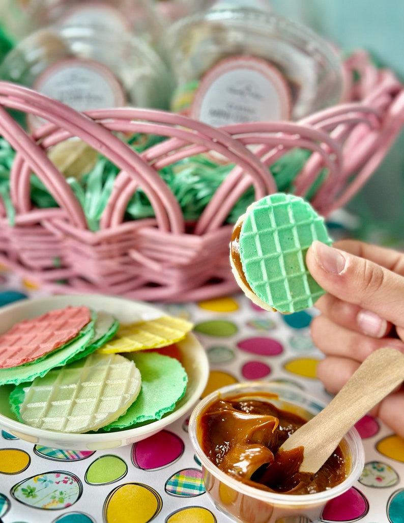 Mini Obleas (thin and Crispy Round-shaped Wafers) Each Cup Includes 24 ...