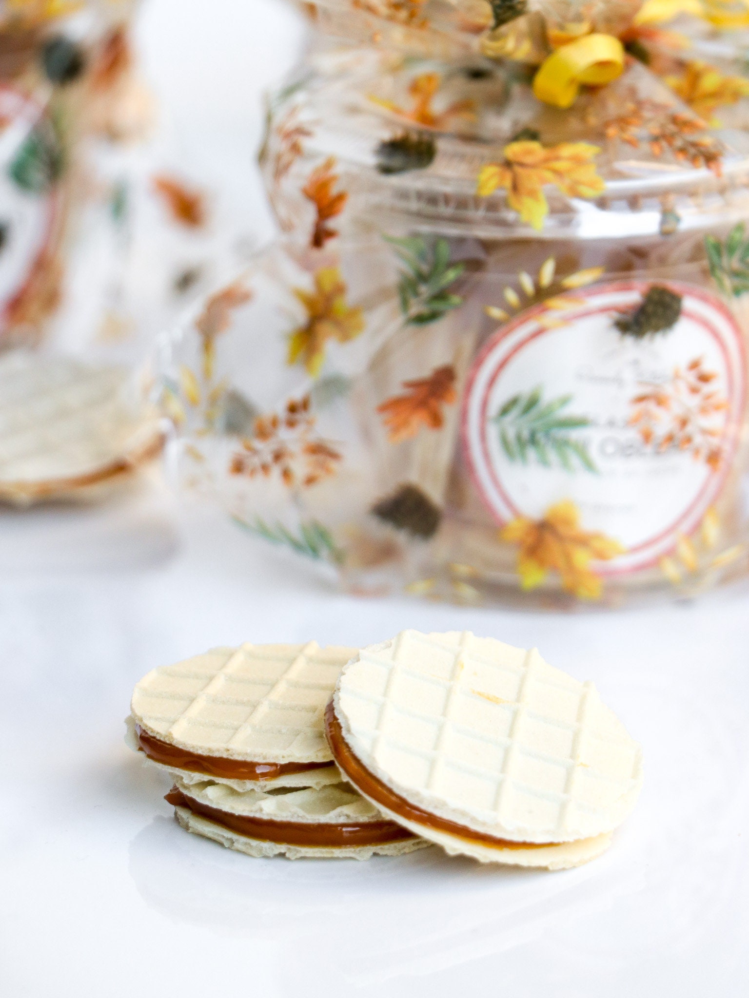 Mini Obleas thin and Crispy Round-shaped Wafers Each Cup Includes 24 ...