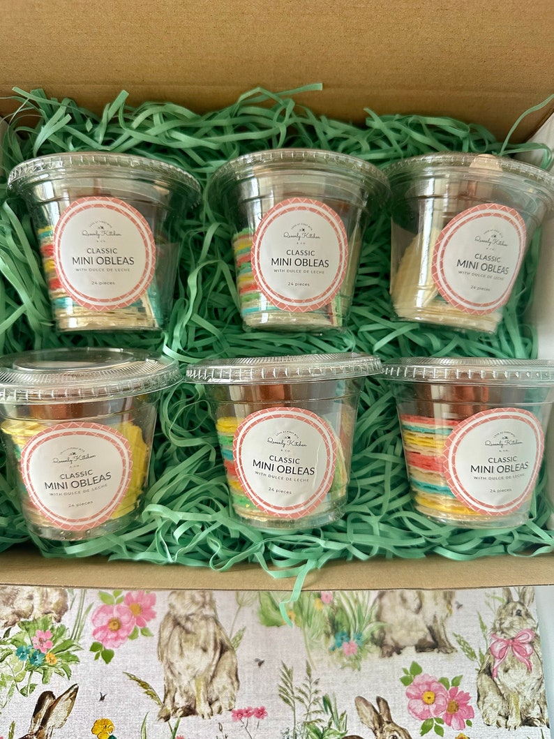 Mini Obleas (thin and Crispy Round-shaped Wafers) Each Cup Includes 24 ...