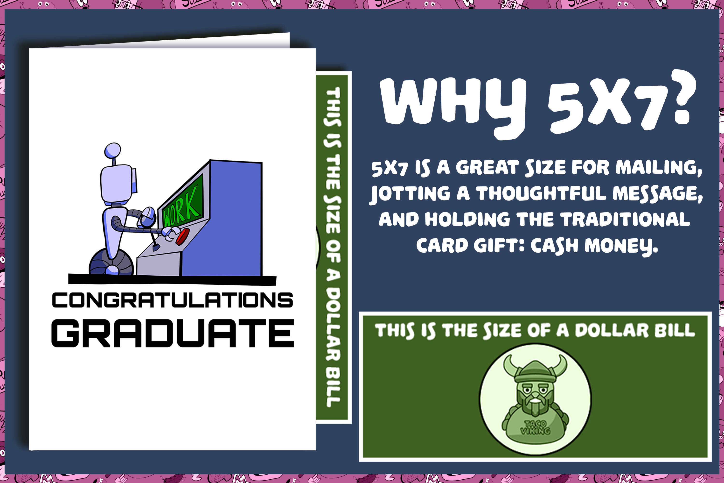 Congratulations Graduate I Hope Robots Didn't Steal All the Jobs 5x7 ...