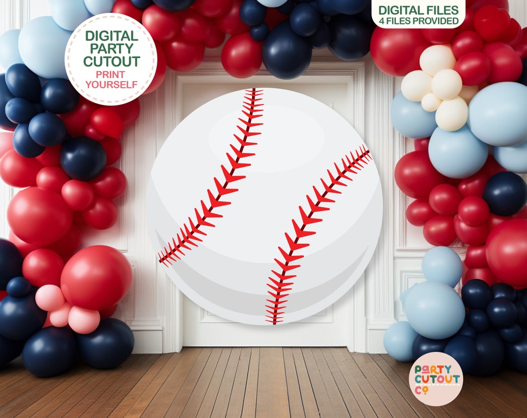 BIG CUTOUT Baseball Party Baseball Decoration Baseball Cutout Baseball ...