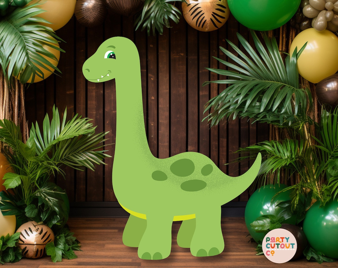 BIG CUTOUT Dinosaur Cut Out Decoration Dinosaur Prop Brachiosaurus ...