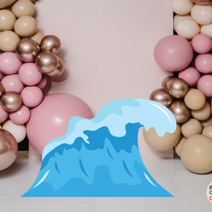 BIG CUTOUT Beach Wave Beach Party Hippie Birthday Party Pool Party ...