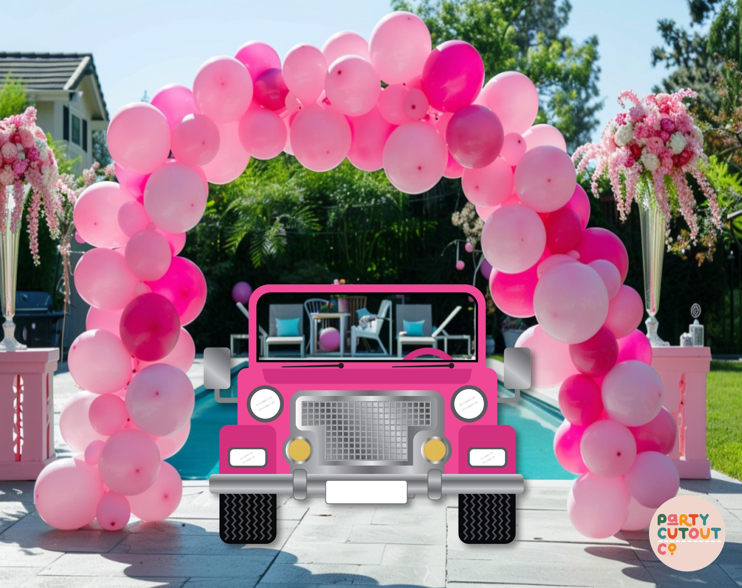 BIG CUTOUT Pink Truck Hot Pink Car Prop Car Photo Prop Car Cutout Beach ...