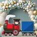 BIG CUTOUT Red Train Decoration Train Props Train Stand up Cutout Props ...