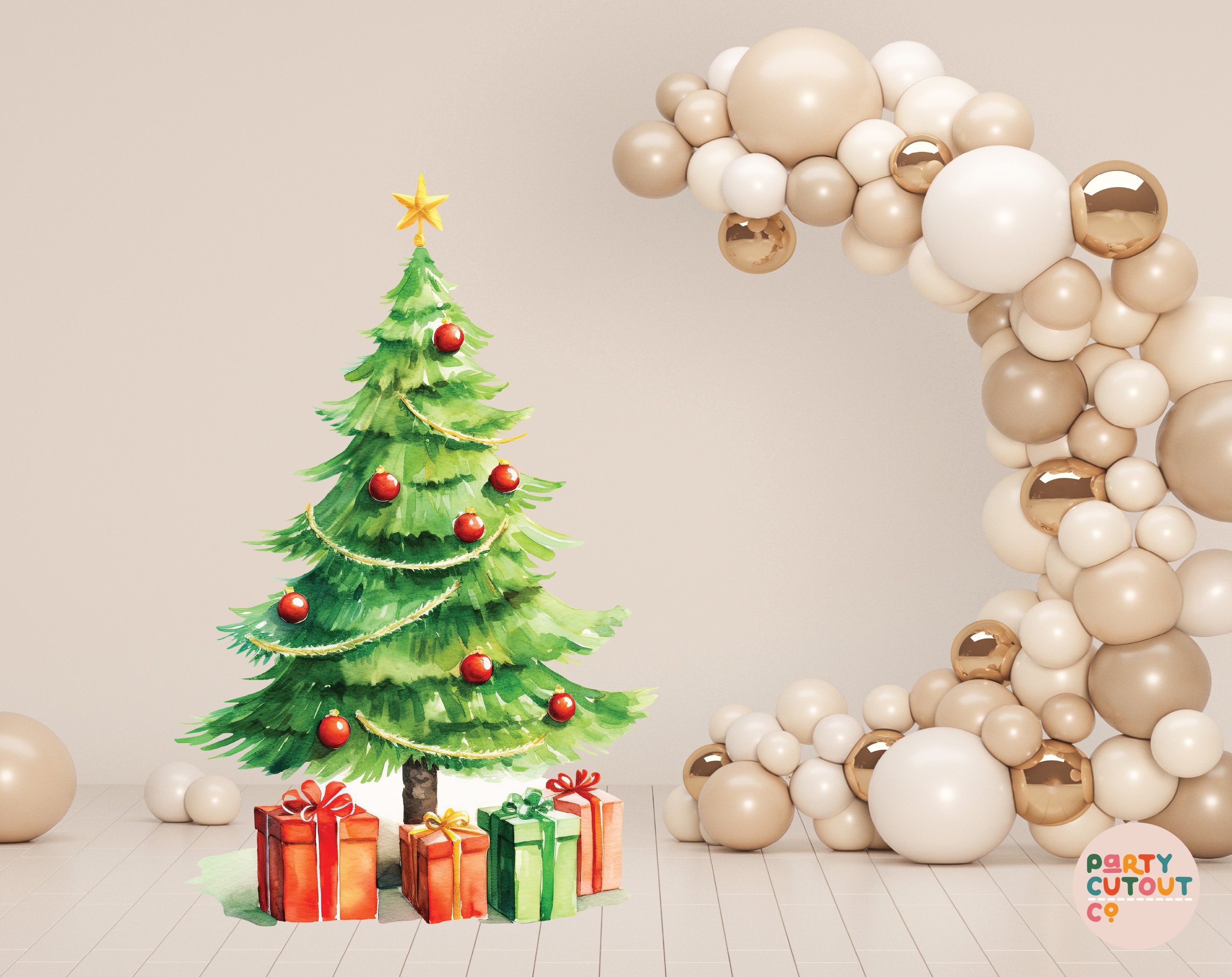 BIG CUTOUT Christmas Tree Cutout Christmas Decorations Christmas Tree ...