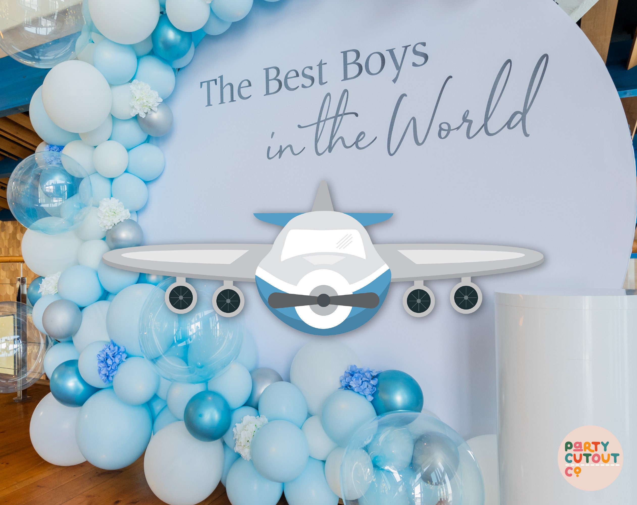 BIG CUTOUT Blue Plane Cut Out Aircraft Props Plane Pilot Cutout Travel ...