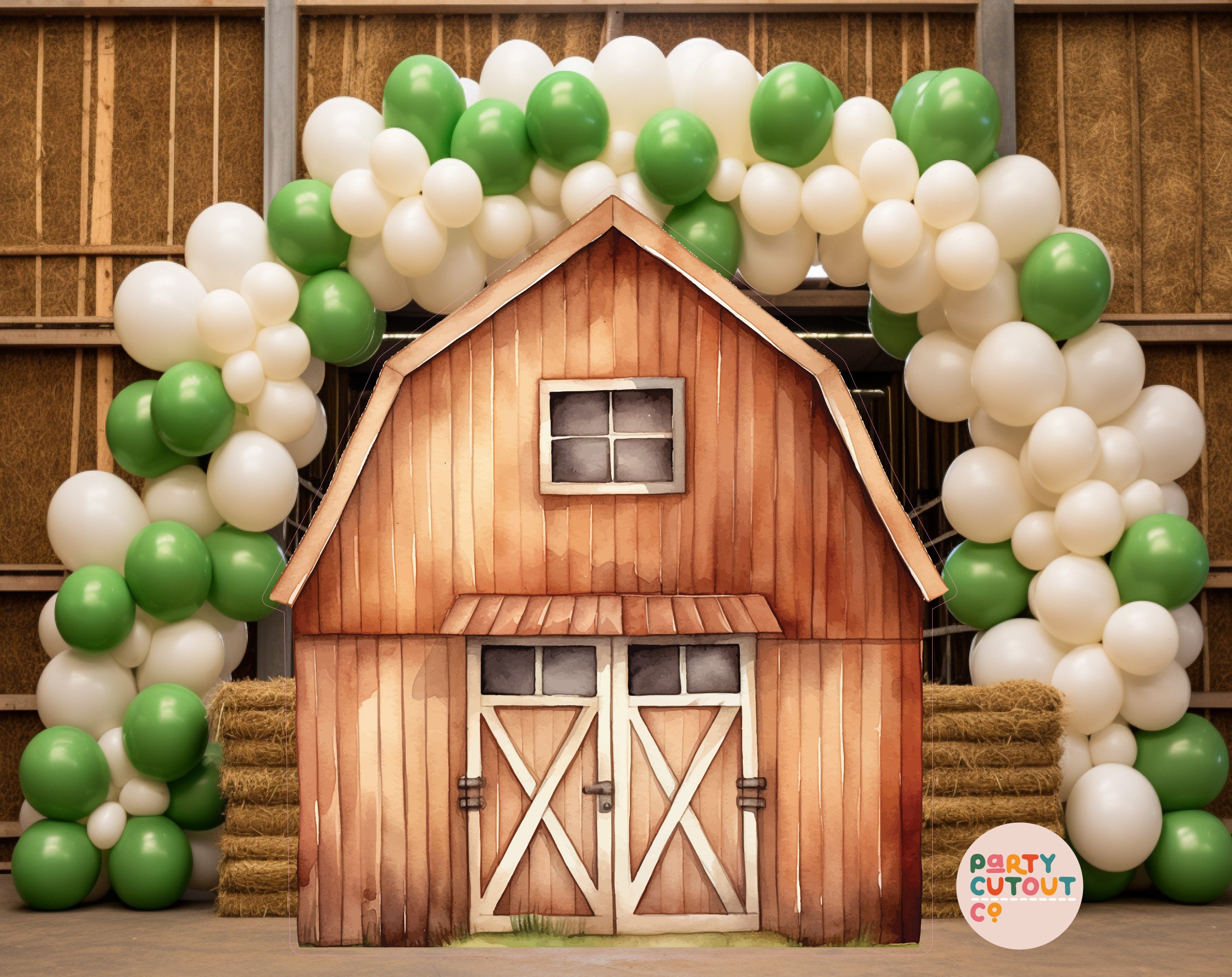 BIG CUTOUT Farm Barn Cutout Farm Decorations Farmhouse Theme Country ...