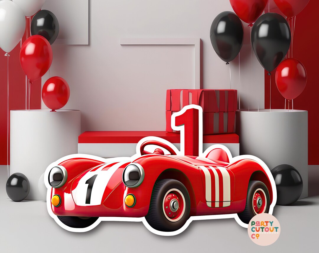 BIG CUTOUT Racing Car Party Formula One Party Stand up Cutout Props ...