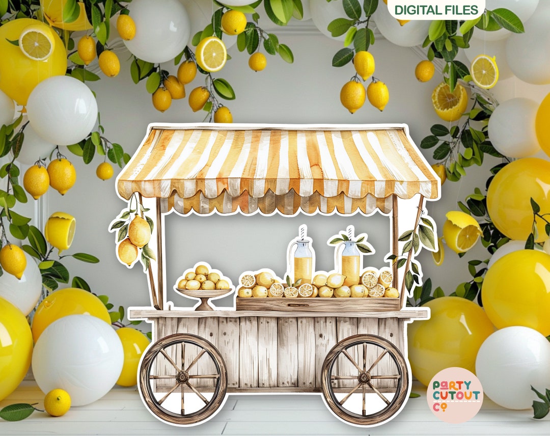 BIG CUTOUT Lemon Party Lemon Market Fruit Birthday Party Decor Lemonade ...